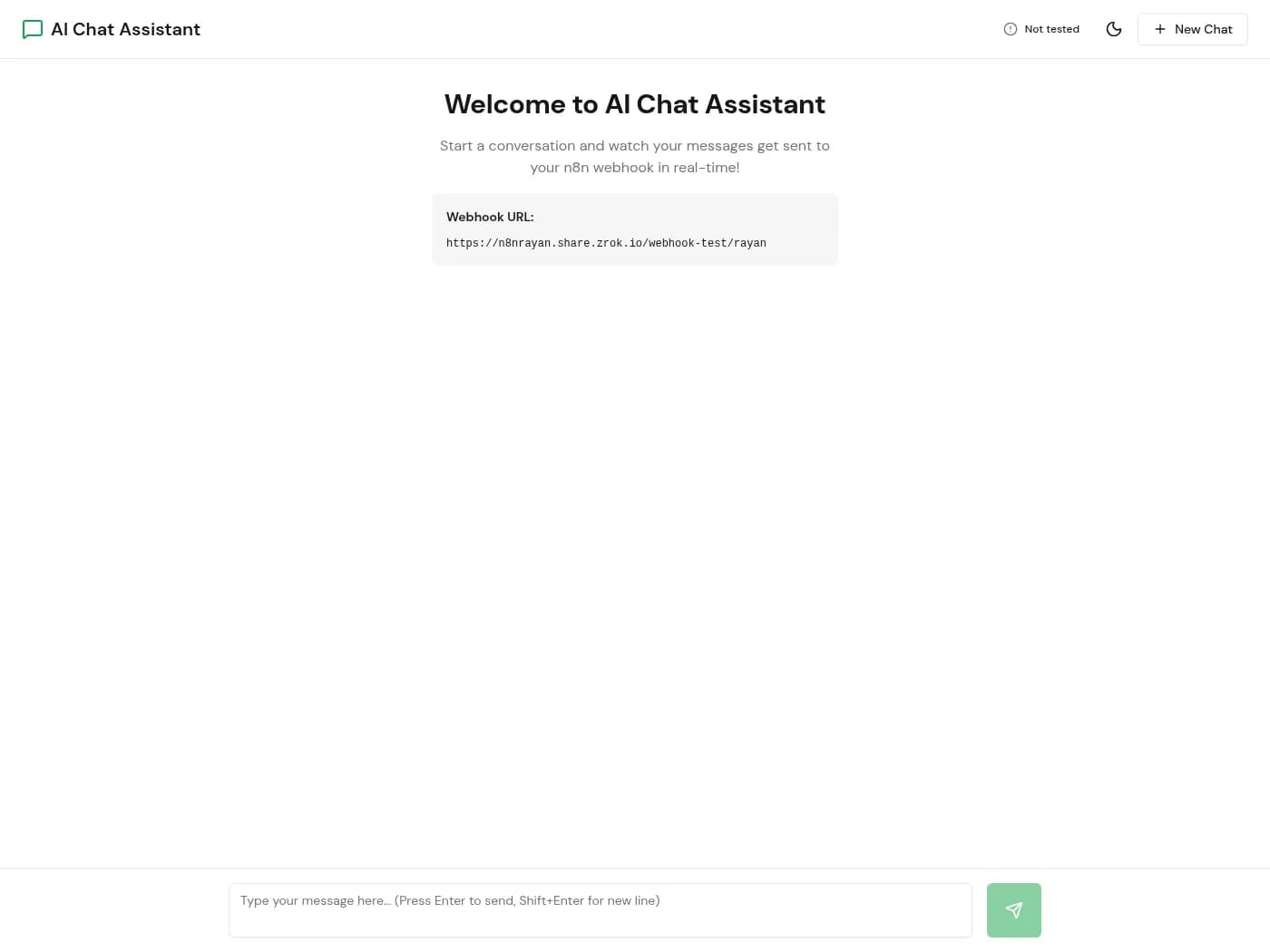 Lovable AI Chat App with n8n Webhook Integration