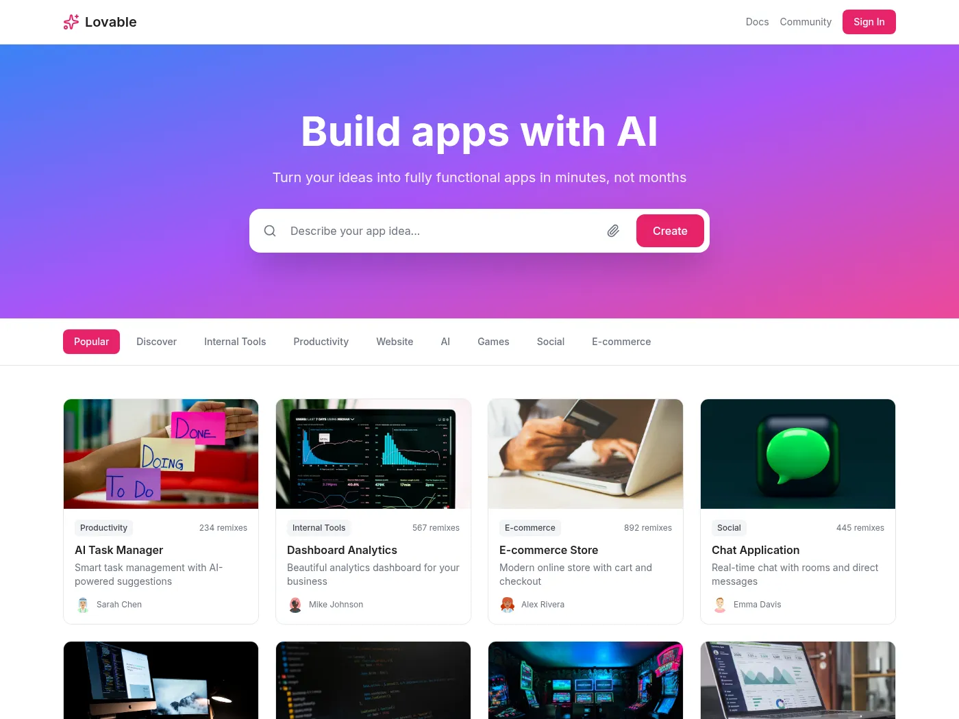 Lovable.dev Clone