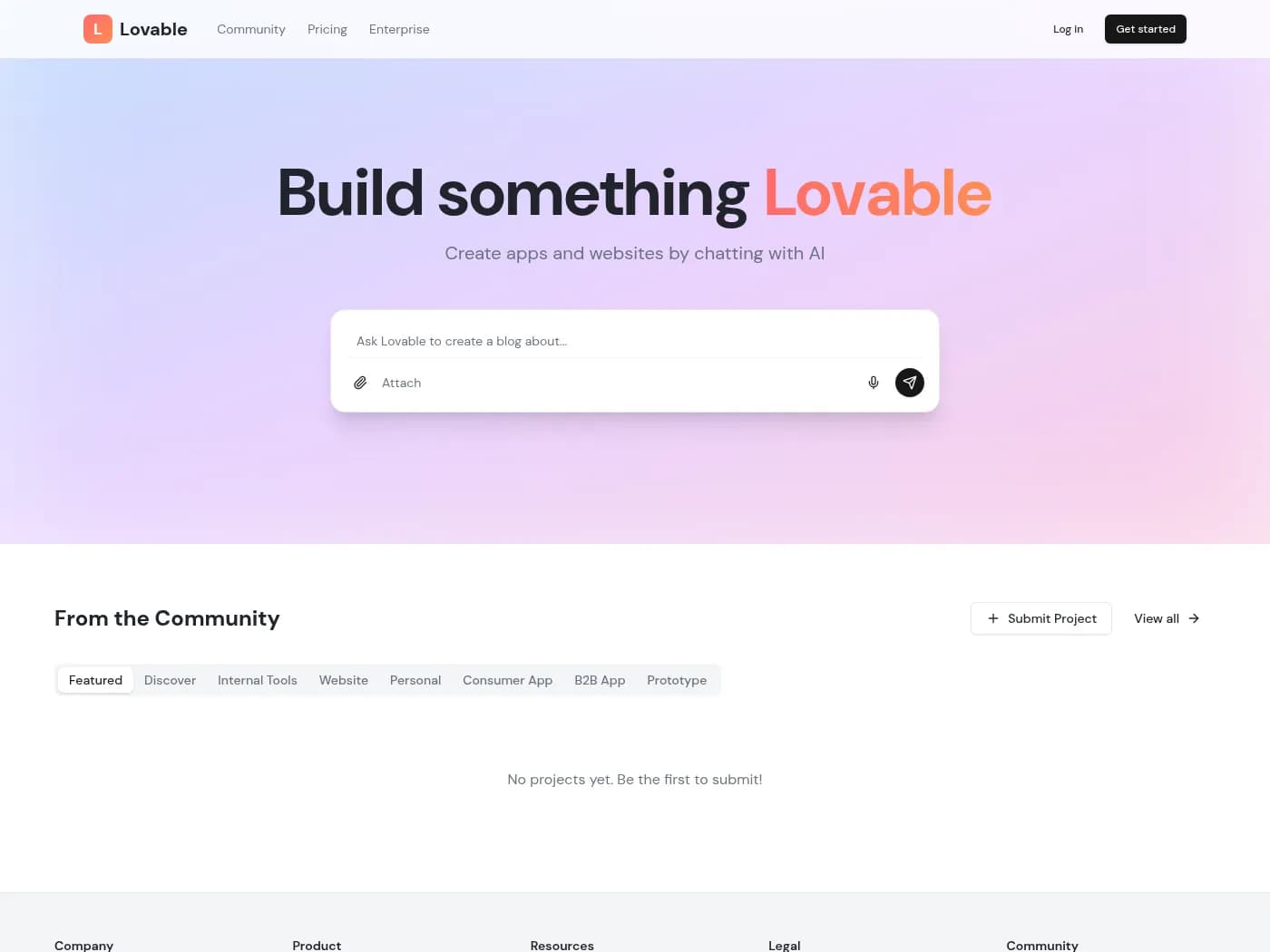 Lovable.dev Clone Platform