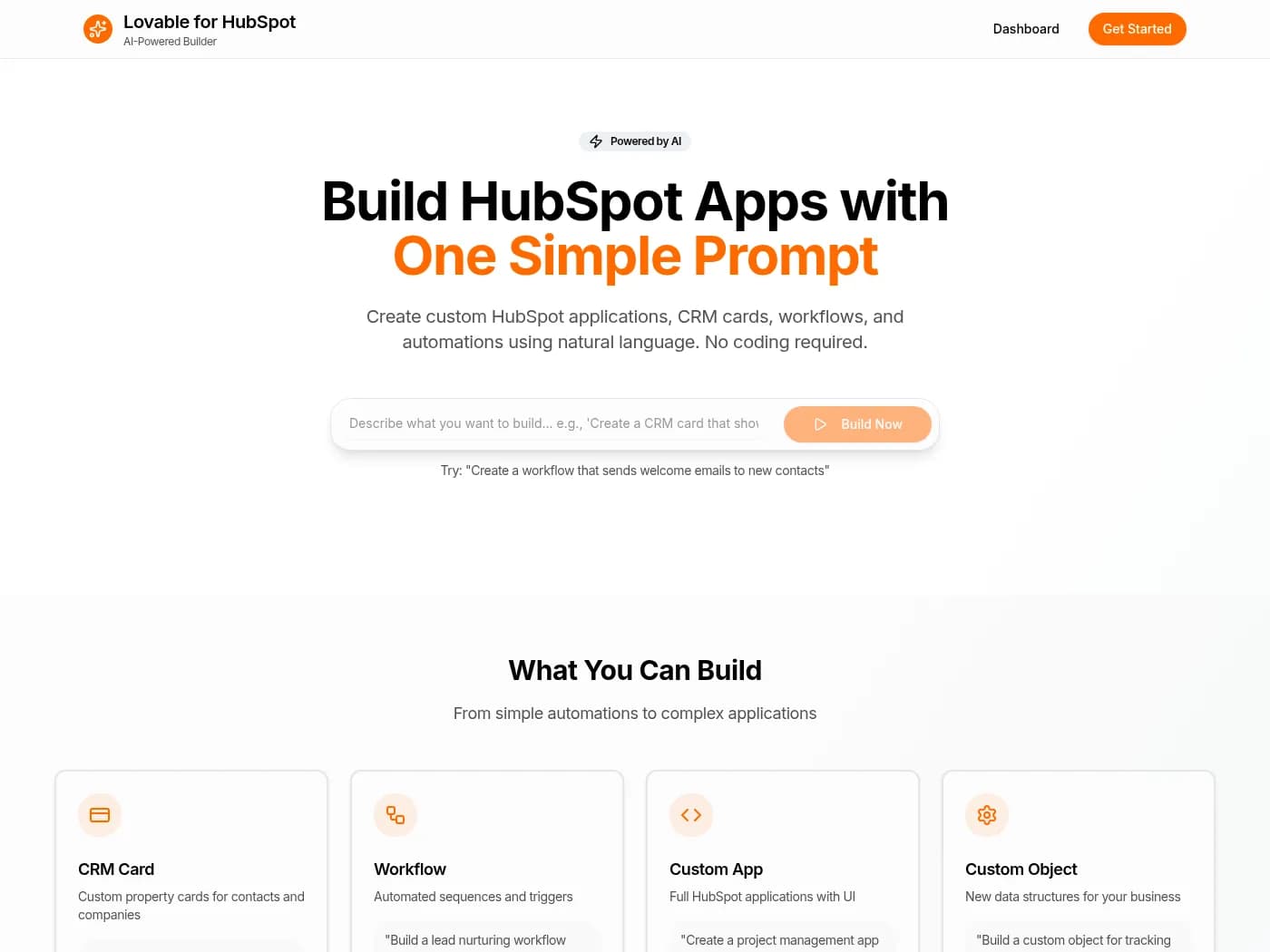 Lovable for HubSpot: AI-Powered App & Workflow Builder