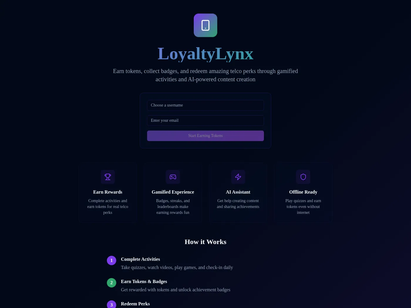 LoyaltyLynx: Gamified Web3 Telco Loyalty dApp with AI-Powered Engagement