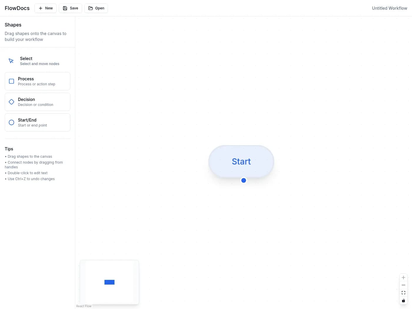 Lucid-Style Workflow Documentation App for Teams