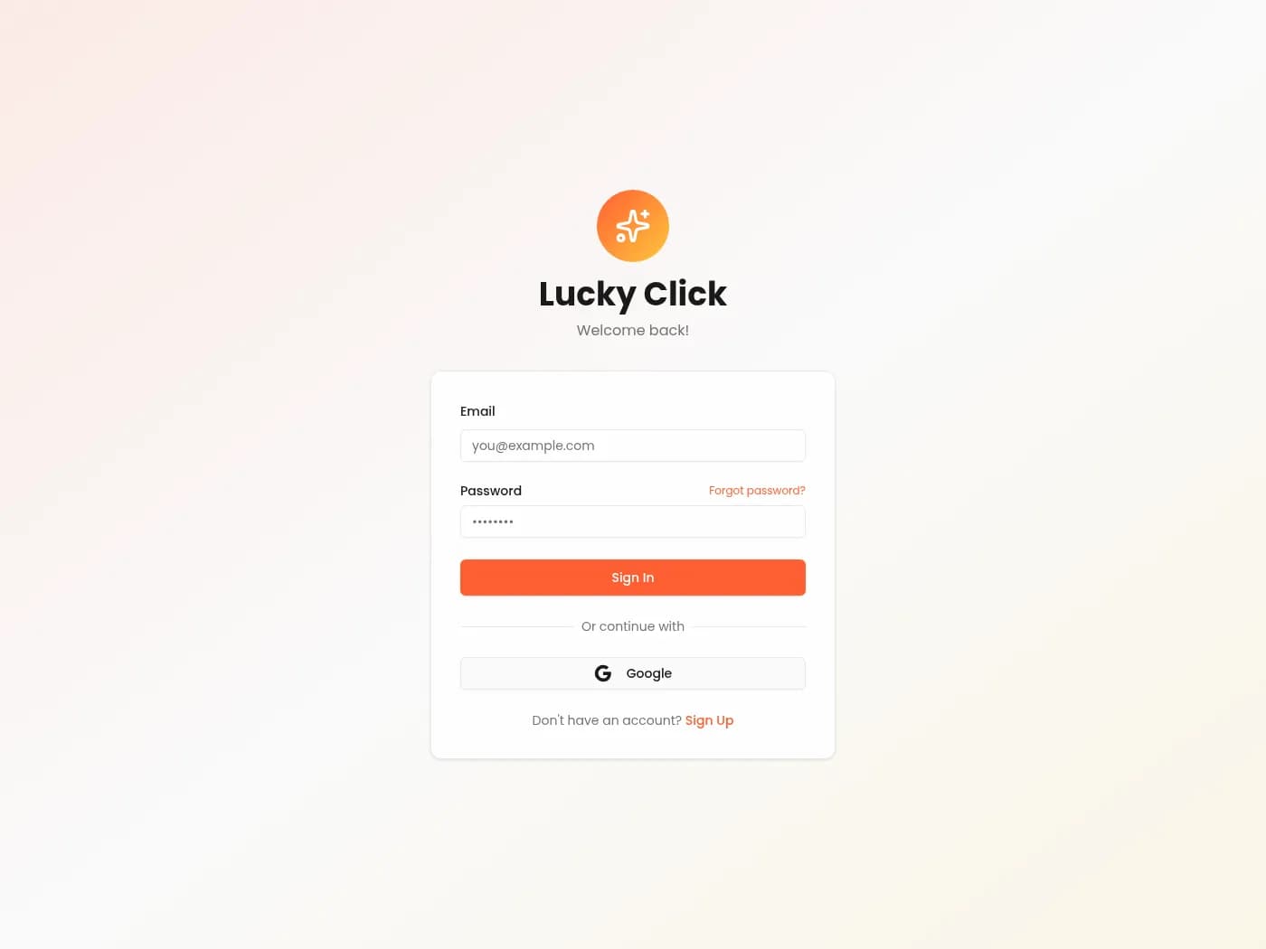 Lucky Click: The Big Button Game