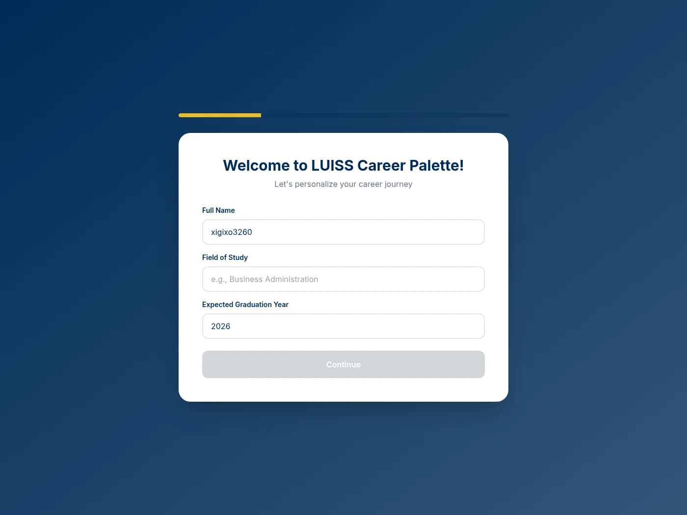 LUISS Career Palette: Personalized Student Career Dashboard with AI & Gamification