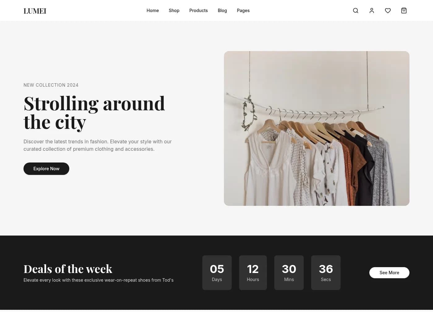 Lumei Portfolio Website Clone