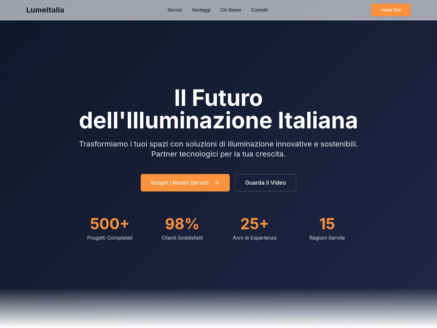 LumeItalia Web Portal Inspired by Side