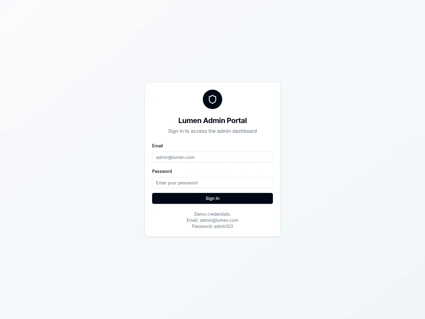Lumen Broadband Subscription Management & Analytics Platform
