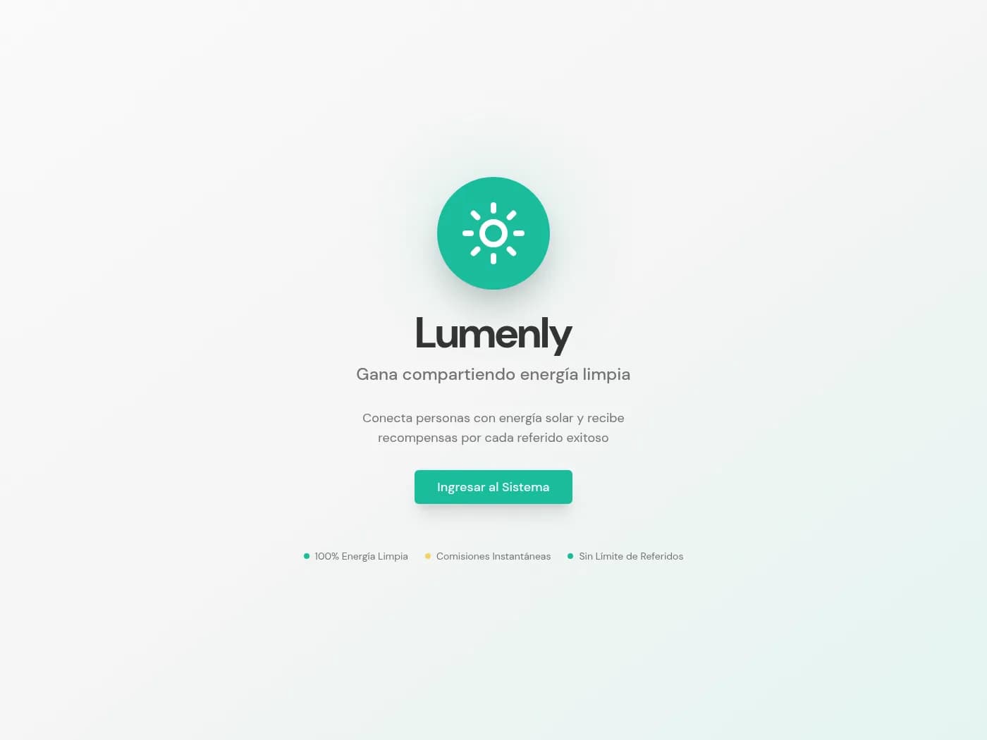 Lumenly — Solar Energy Referral Program Web App