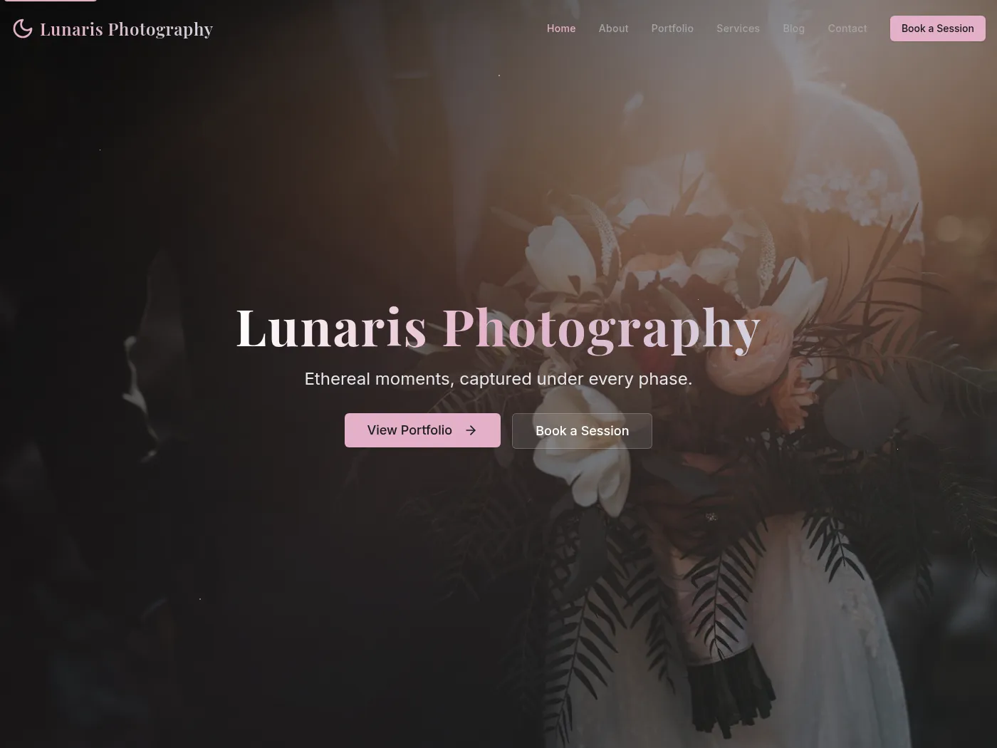 Lunaris Photography Portfolio Website