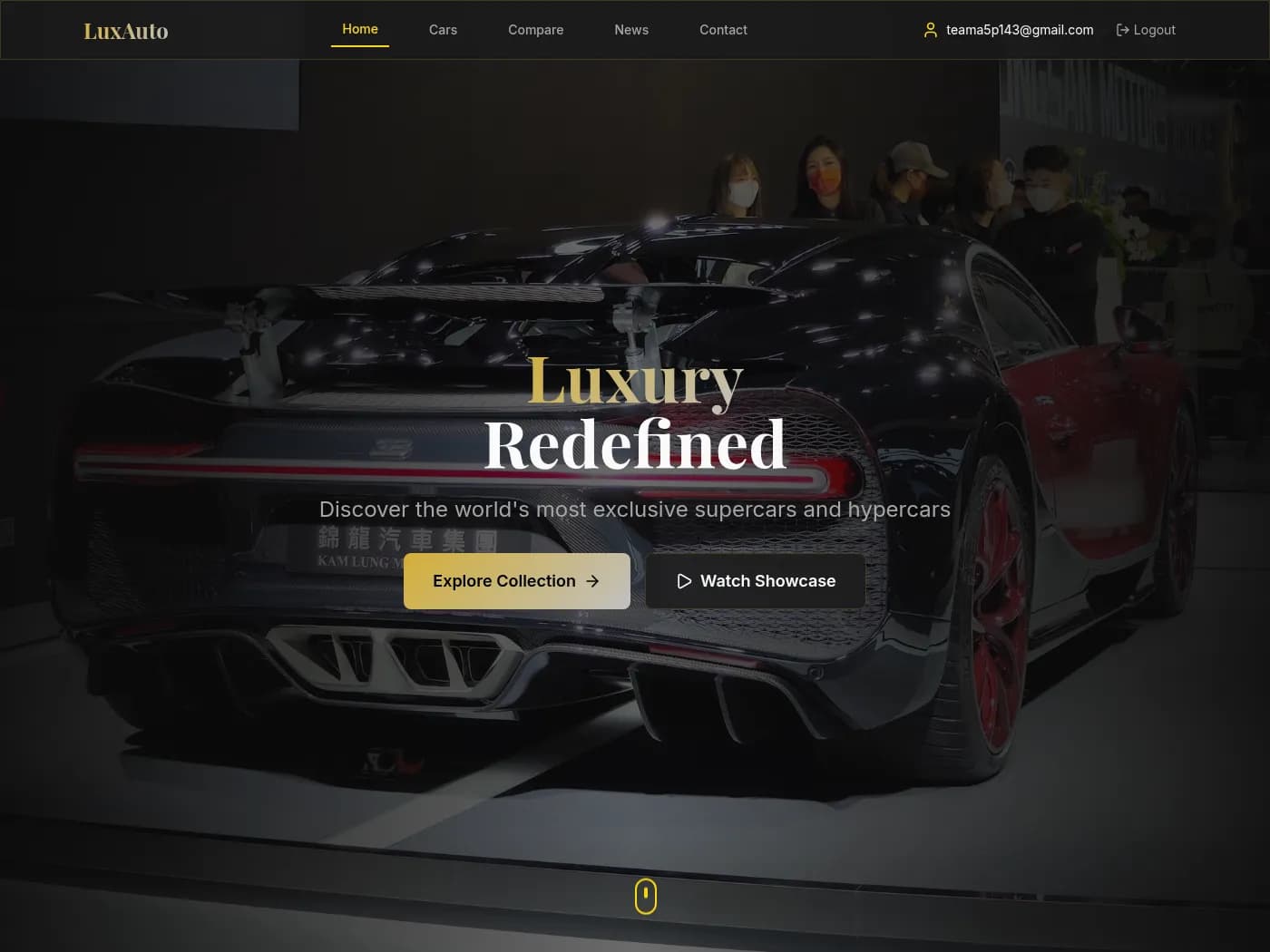 LuxAuto: The Ultimate Luxury Car Showcase Website