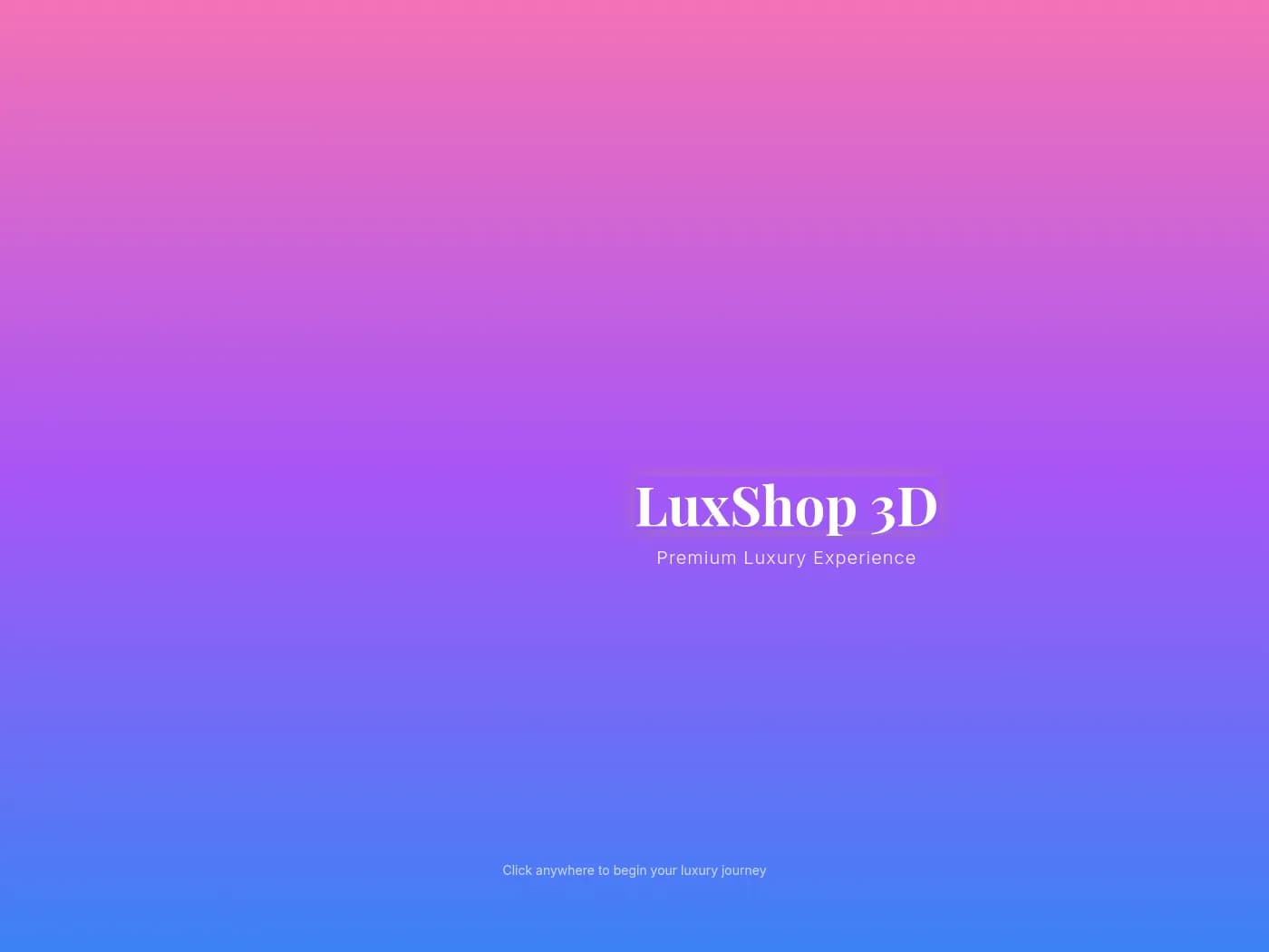LuxShop 3D: Premium Dropshipping Experience