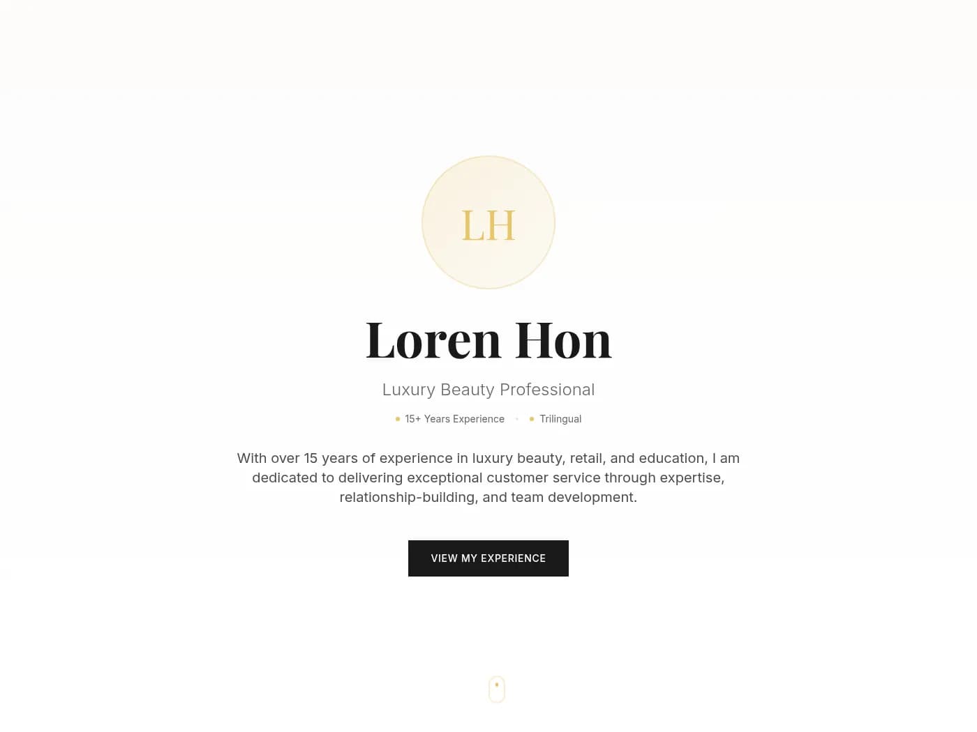 Luxury Beauty Career Portfolio for Dior Application