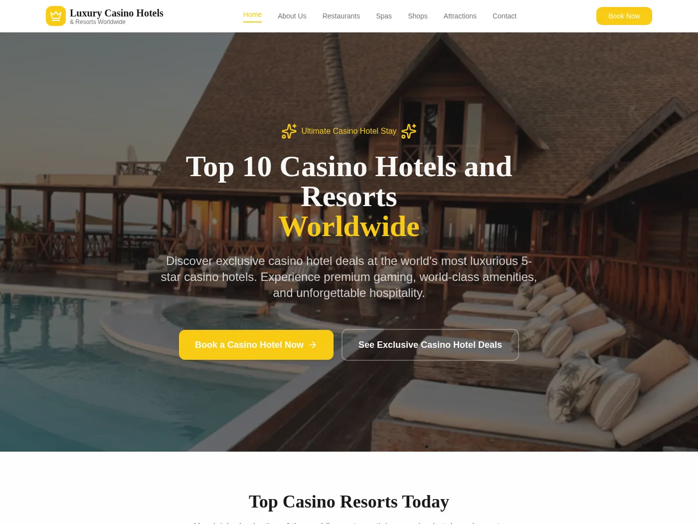 Global Luxury Casino Hotels & Resorts Directory