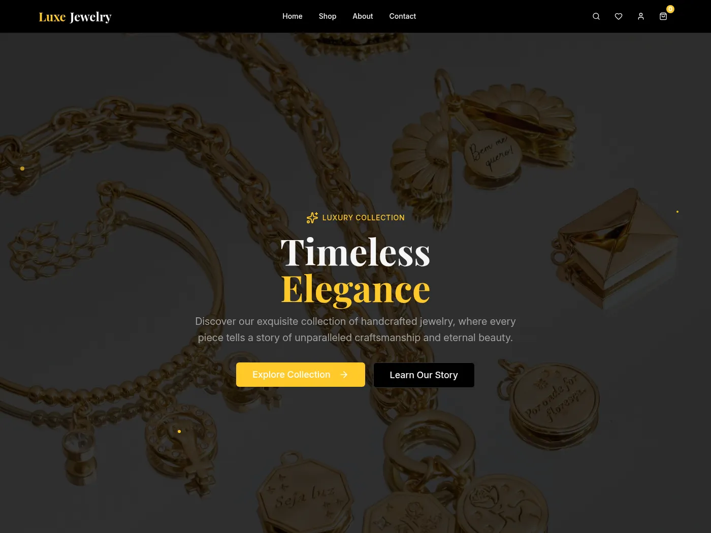 Luxury Jewelry E-Commerce Web App