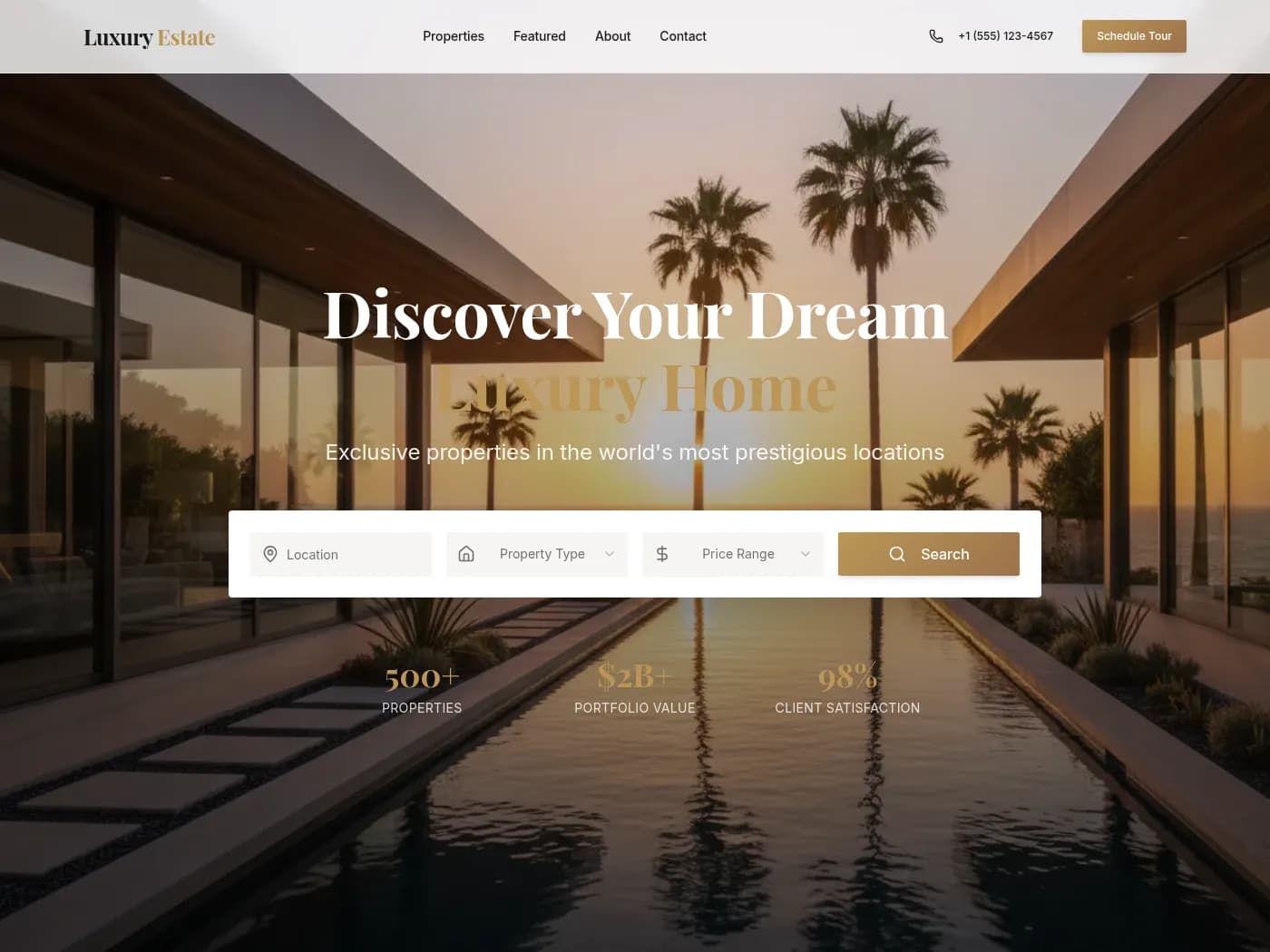 Luxury Real Estate Website