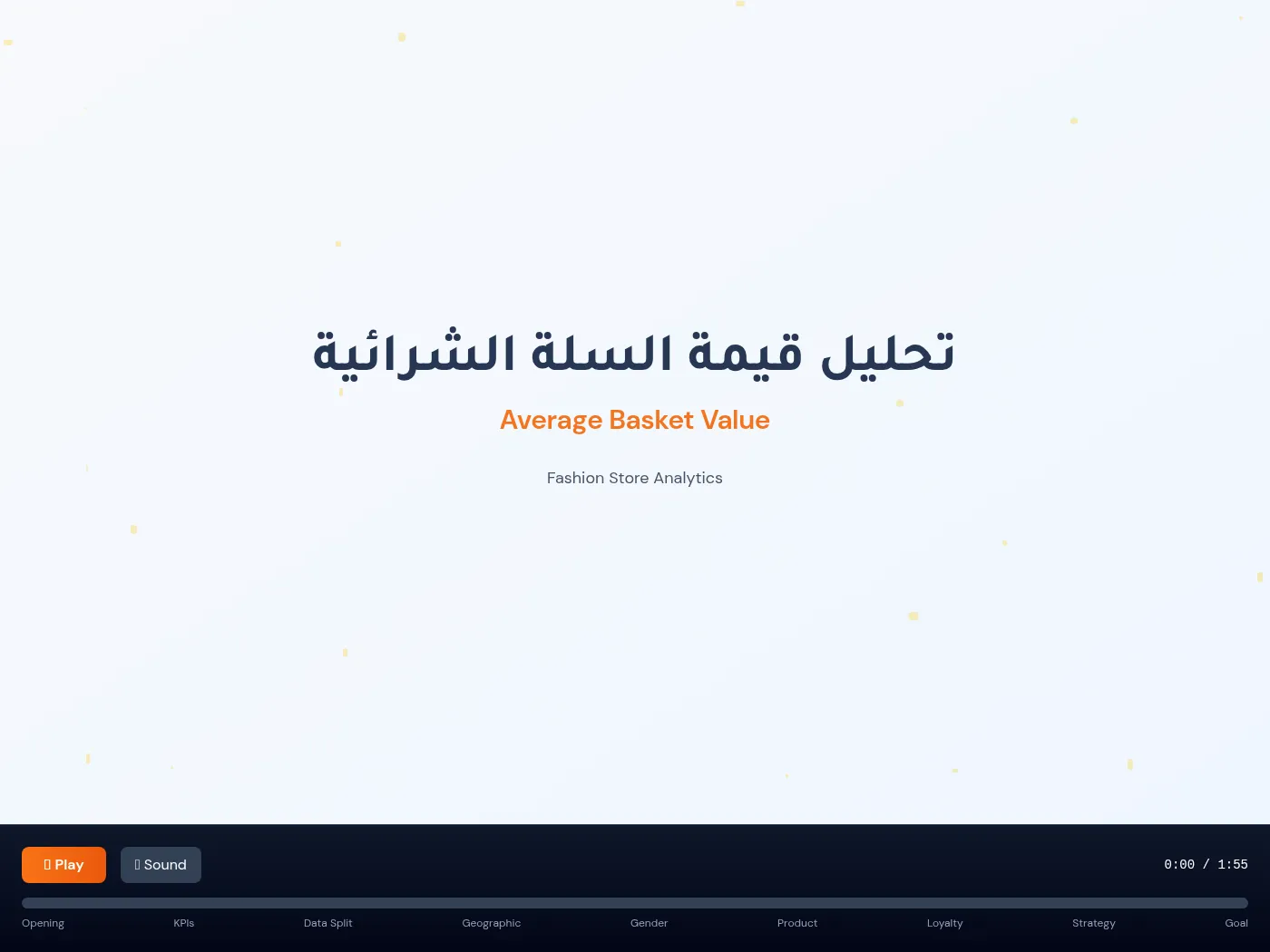 Luxury Retail Analytics Promo Video with Arabic Motion Graphics