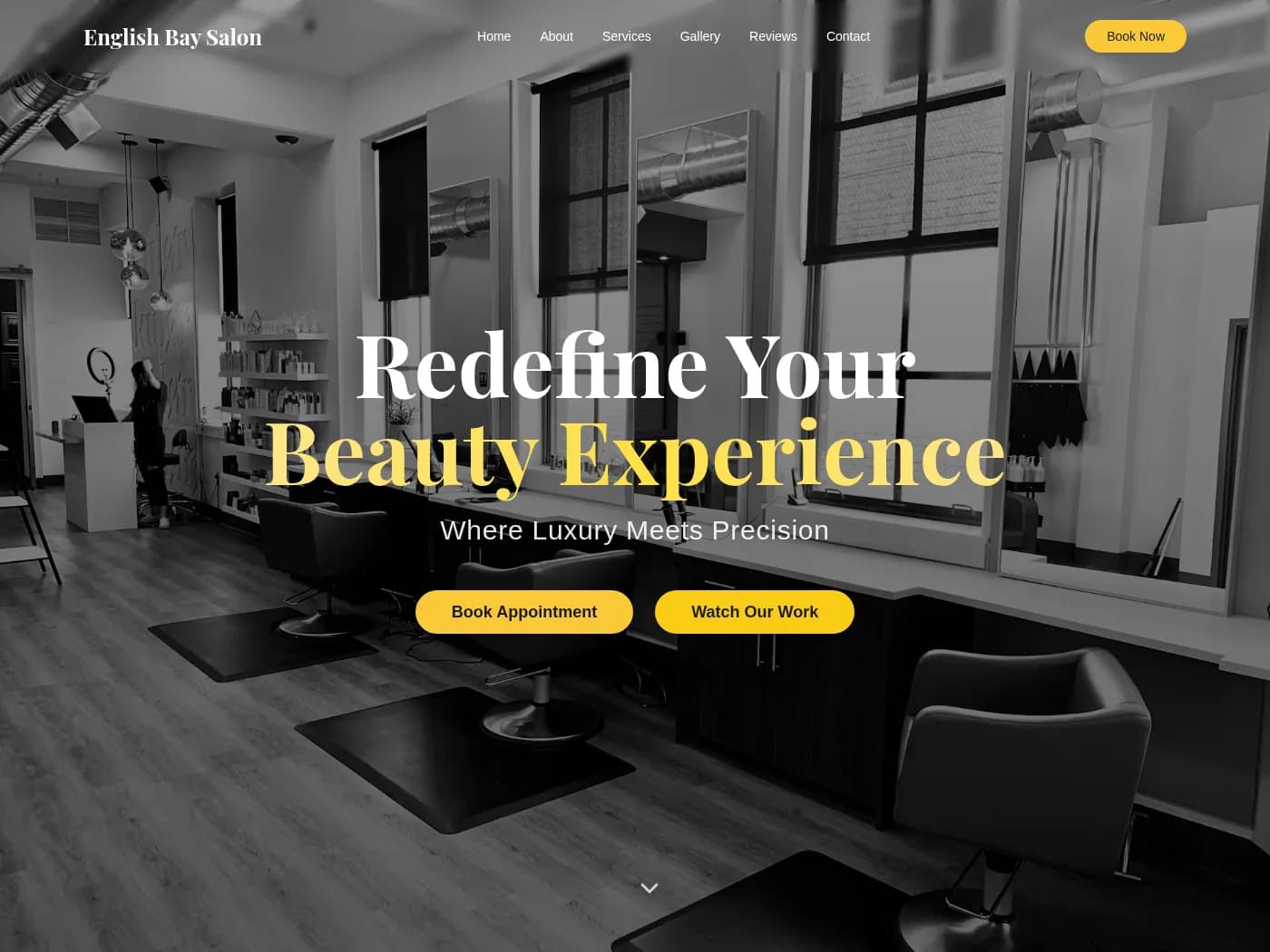Opulent Salon Experience Website
