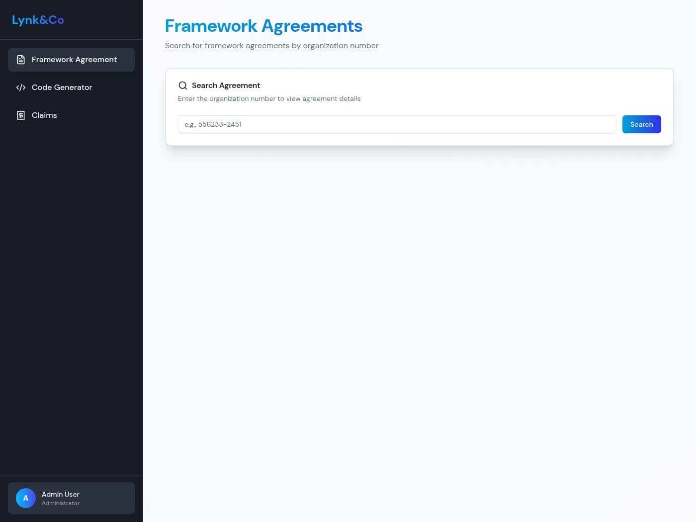 Lynk&Co Partner Portal for Agreements, Codes, and Claims Management