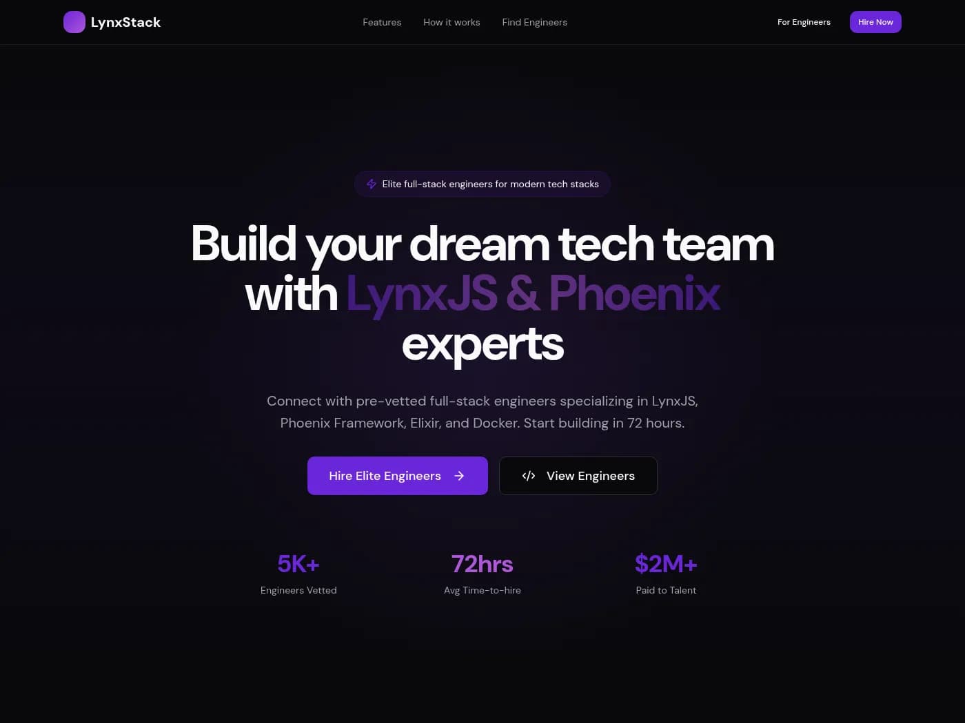 LynxJS & Phoenix Stack Full-Stack Engineers Portal