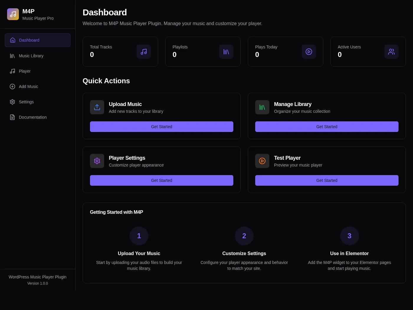 M4P Music Player Plugin for WordPress