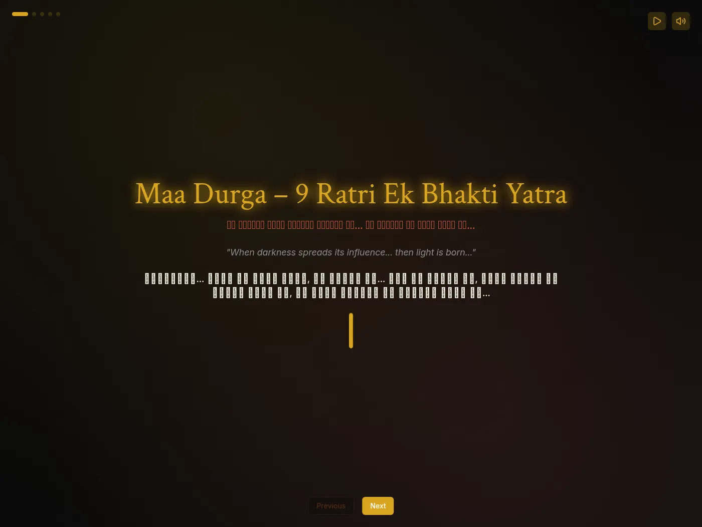 Maa Durga – 9 Ratri Ek Bhakti Yatra Voiceover Experience