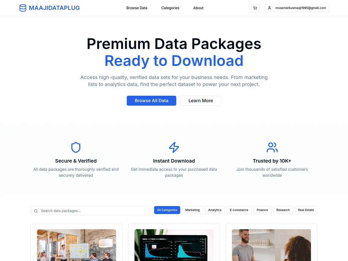 MAAJIDATAPLUG Data Selling Platform