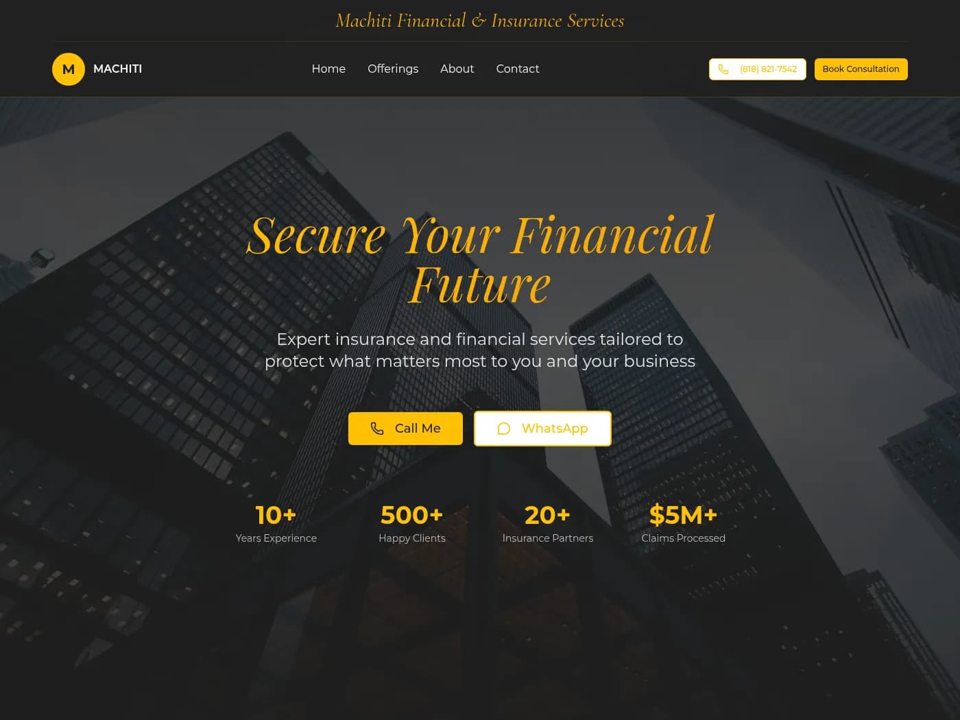Machiti Financial Services Web App