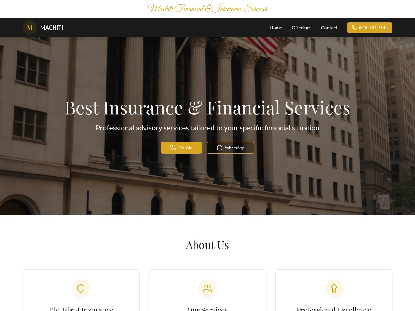 Machiti Financial Services Web App