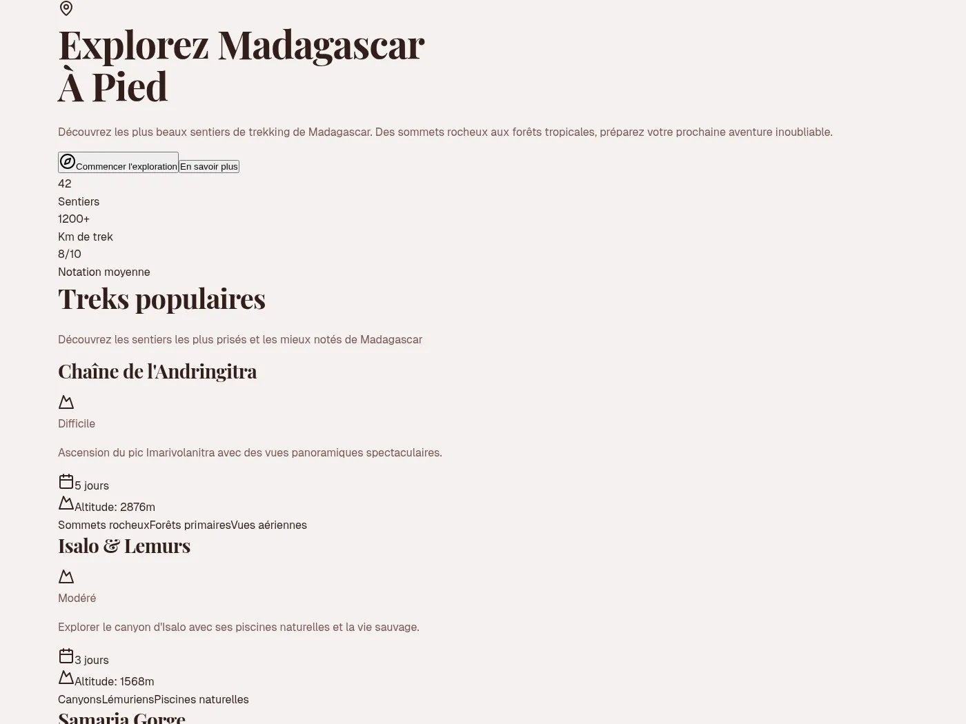 Madagascar Trek Explorer