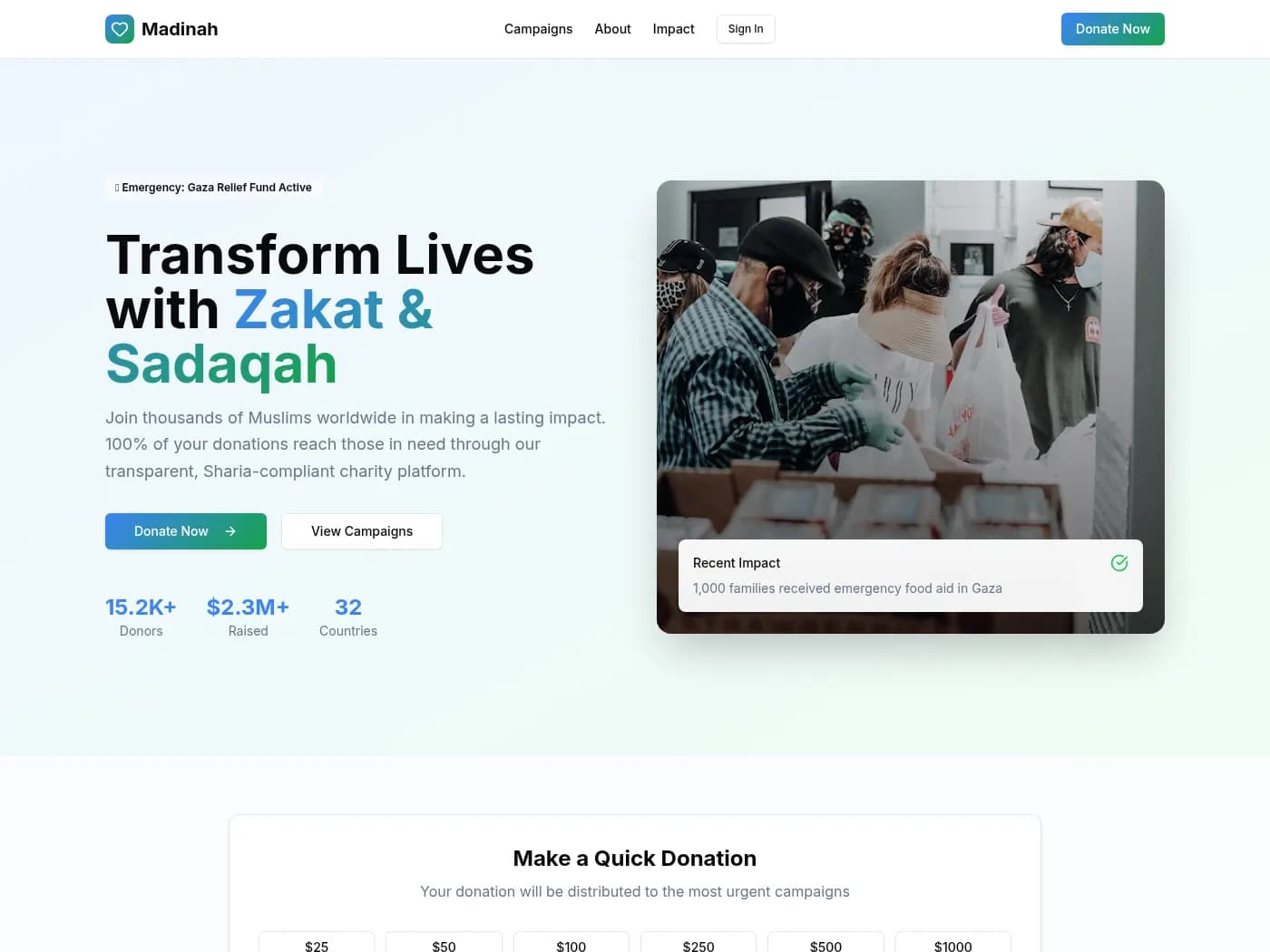 CharityCrowd Homepage Conversion Booster
