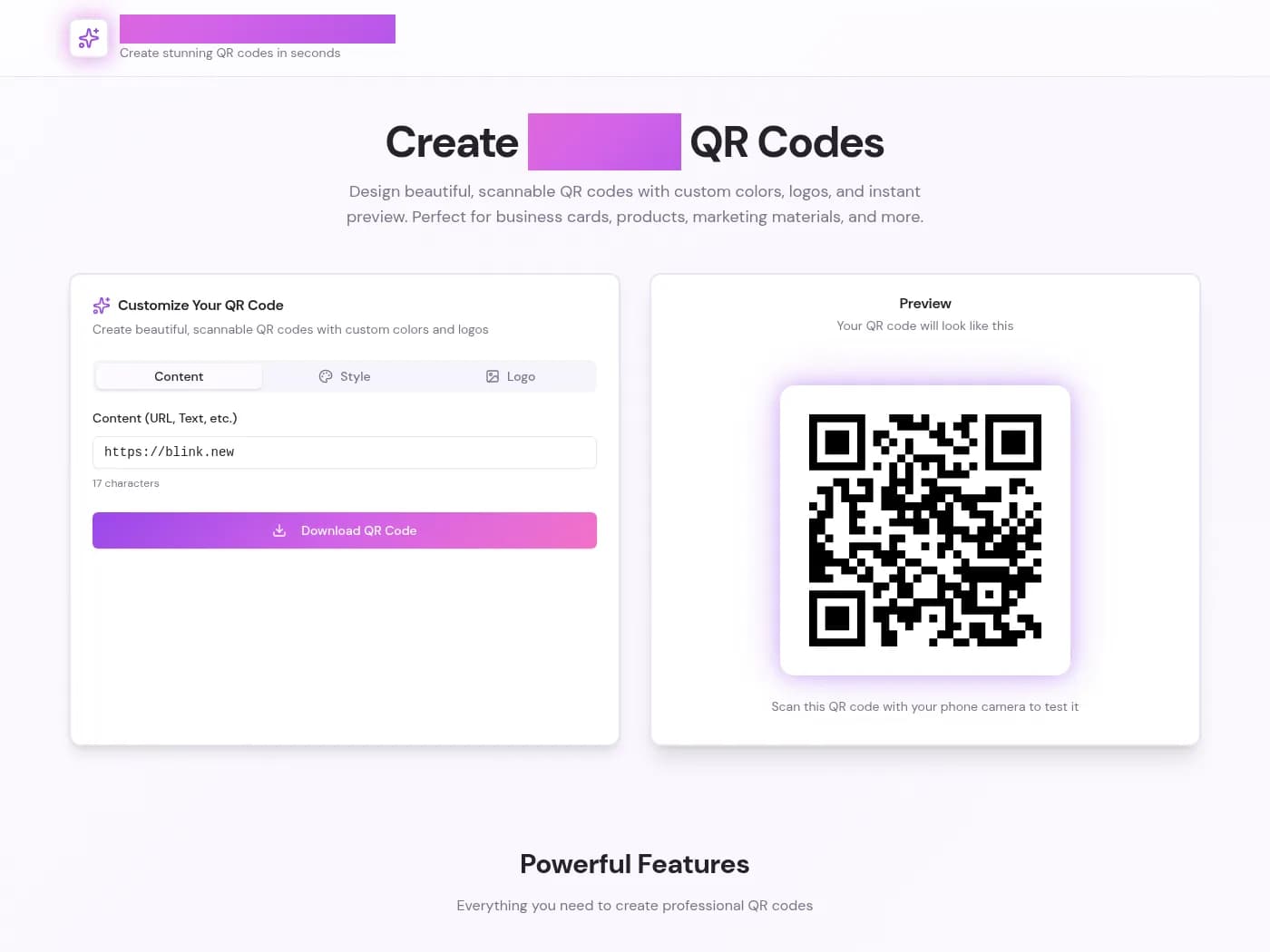Magic QR Code Generator