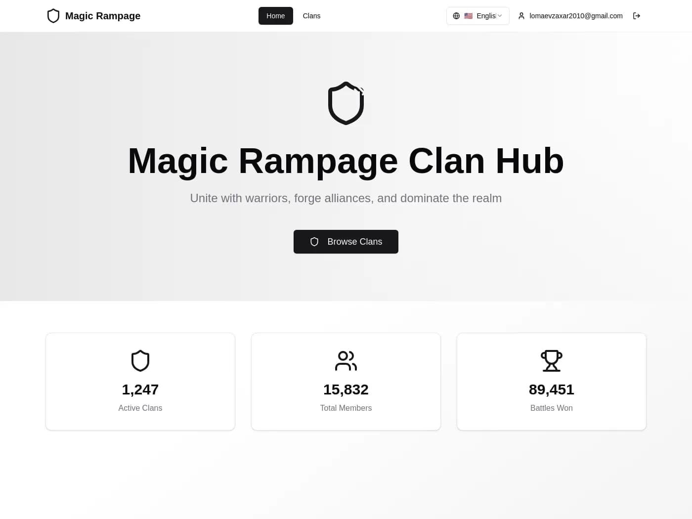 Magic Rampage Clan Hub
