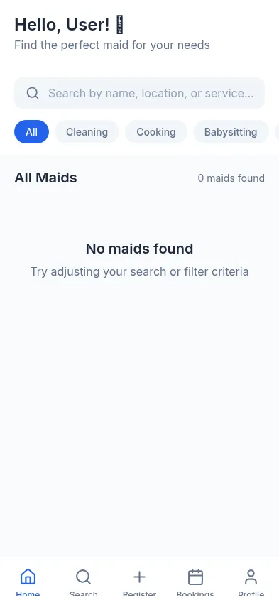 Maid For You: Mobile App for Connecting Households with Trusted Maids