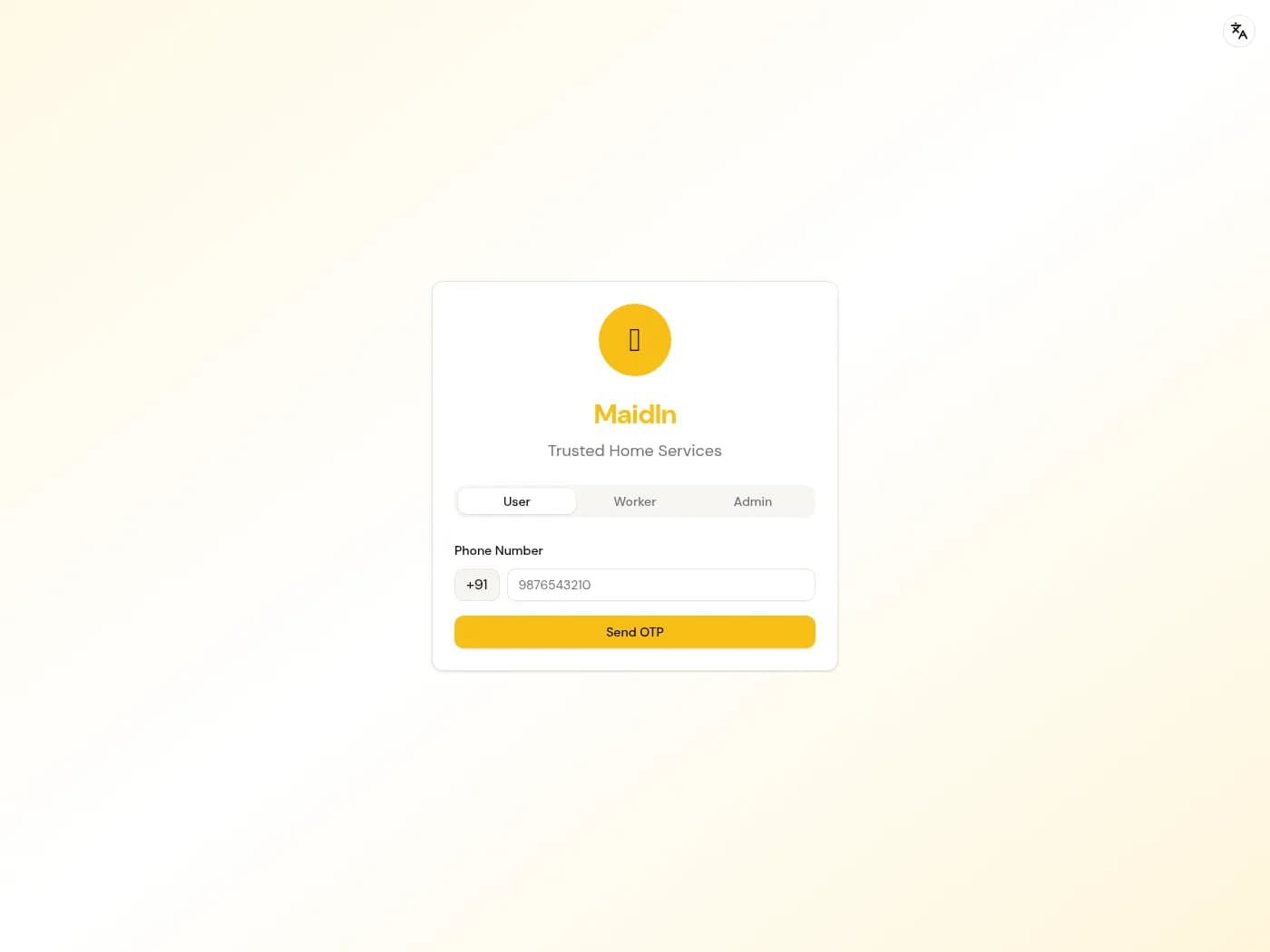 MaidIn: Multilingual On-Demand Maid Service Marketplace for Indian Households