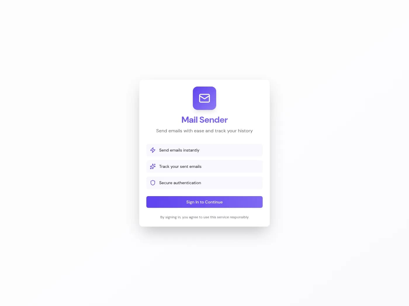 Mail Sender App