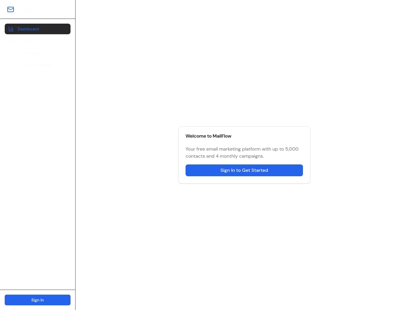 Mailchimp-Like Email Marketing Platform (Free for 5,000 Contacts, 4 Campaigns Monthly)