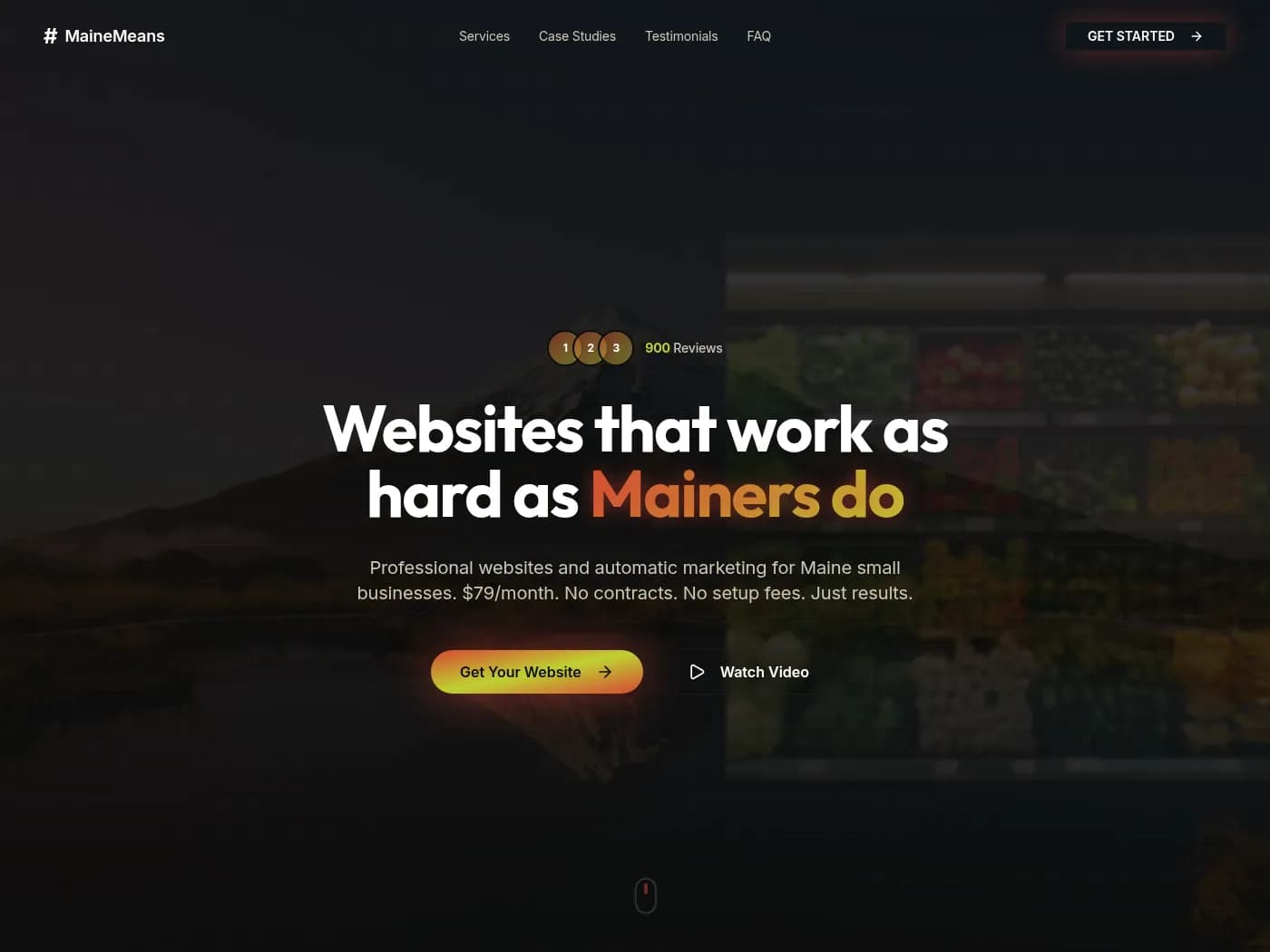 MaineMeans.Business Futuristic Conversion Landing Page