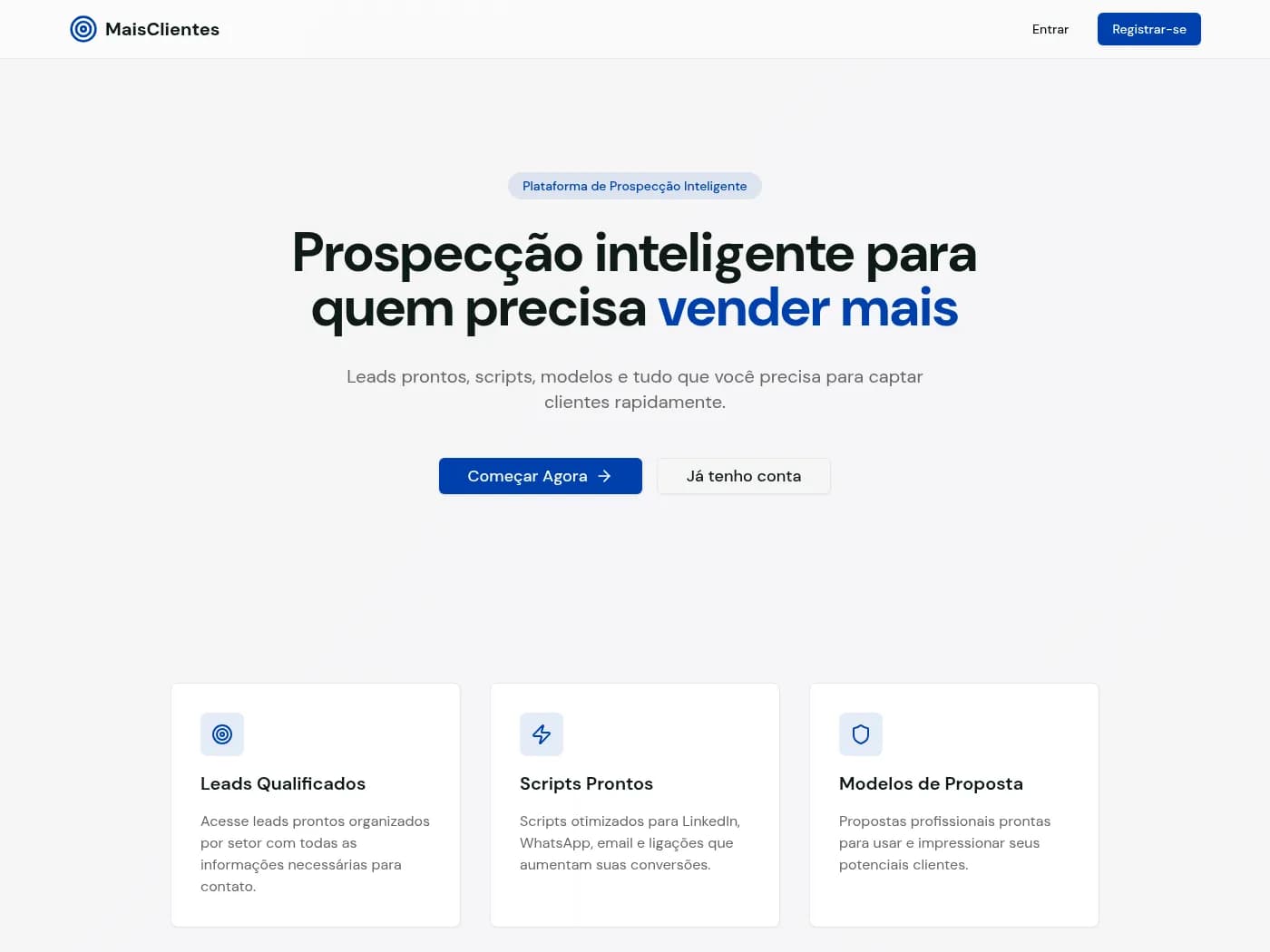 MaisClientes – Plataforma SaaS de Prospecção Comercial para Angola e Brasil
