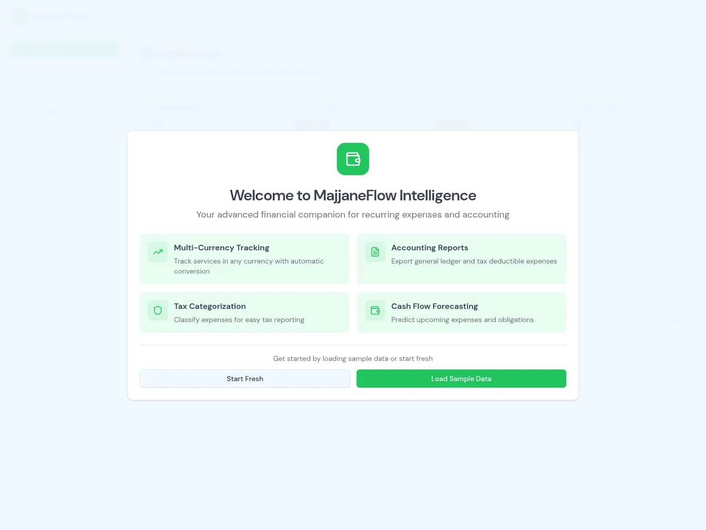 MajjaneFlow Intelligence: Advanced Recurring Expense & Accounting Dashboard