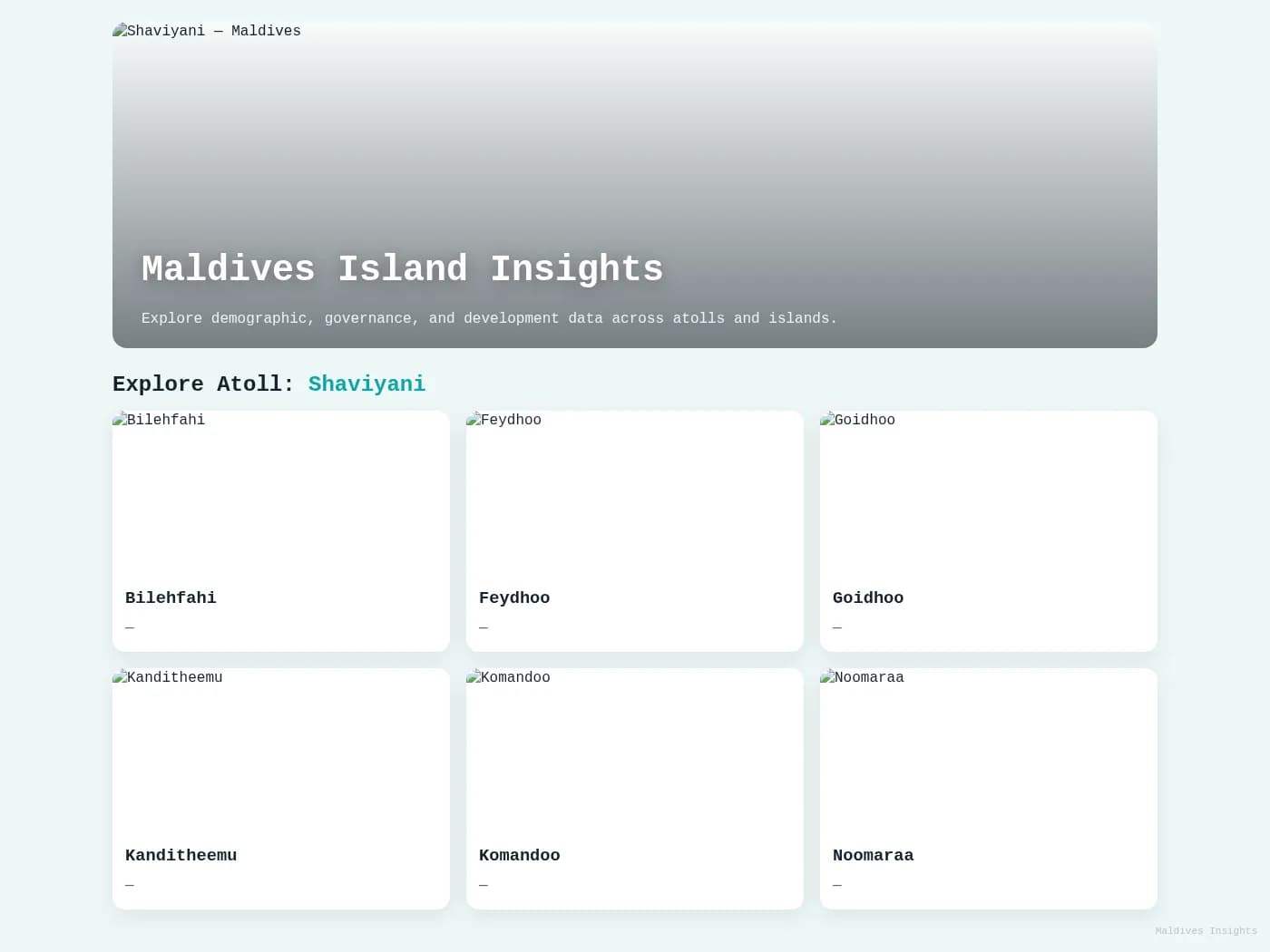 Maldives Island Insights