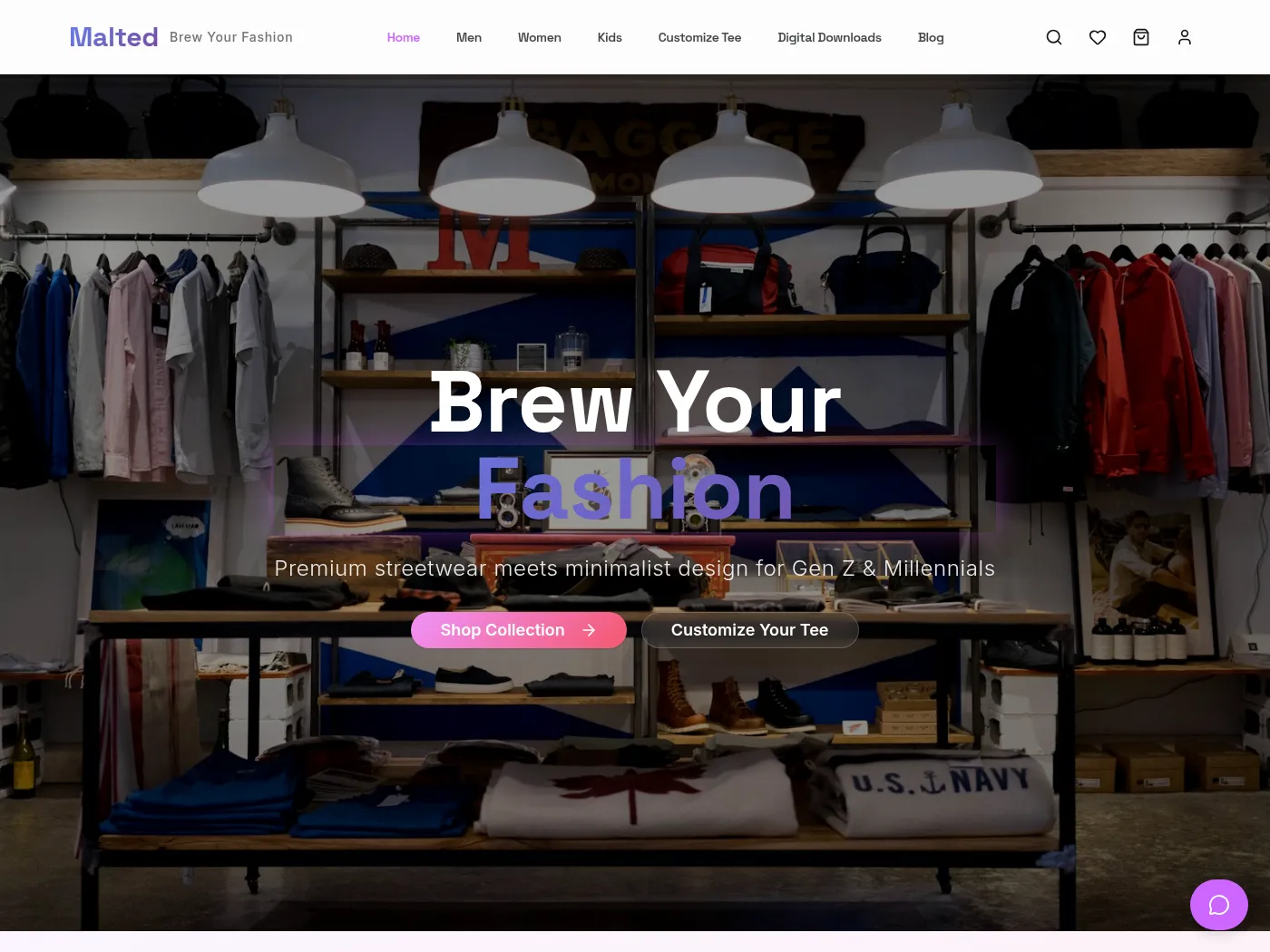 Malted: Premium Mobile-First Fashion eCommerce for Gen Z & Millennials