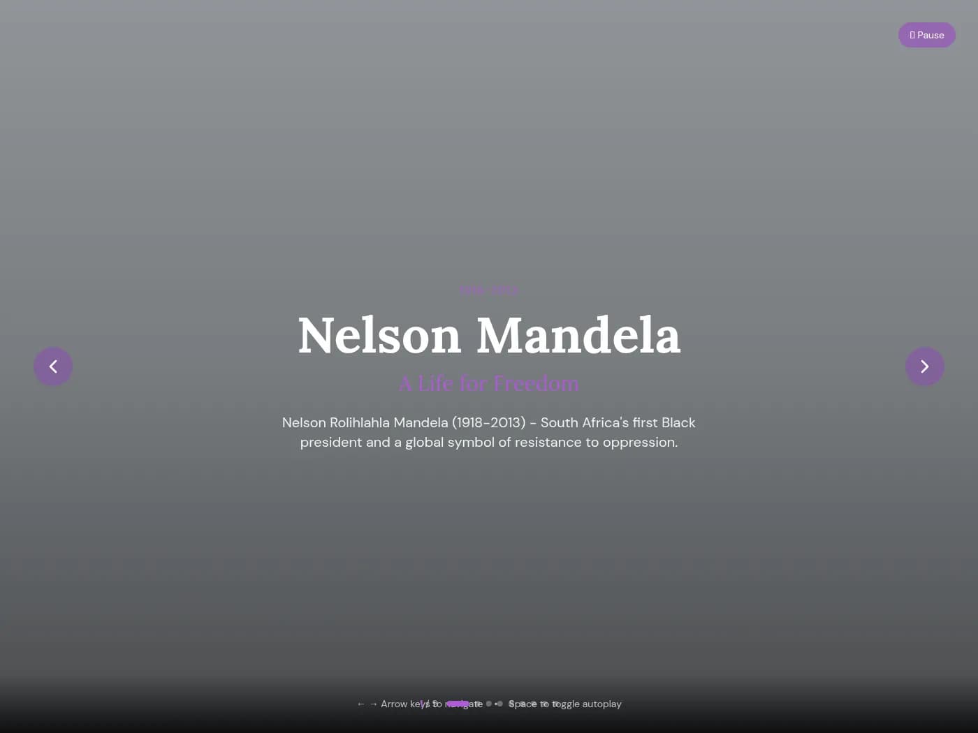 Mandela Story Slideshow
