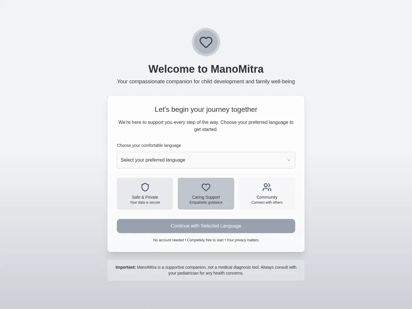 ManoMitra: Empathetic AI Companion for Child Neurological & Parental Well-being