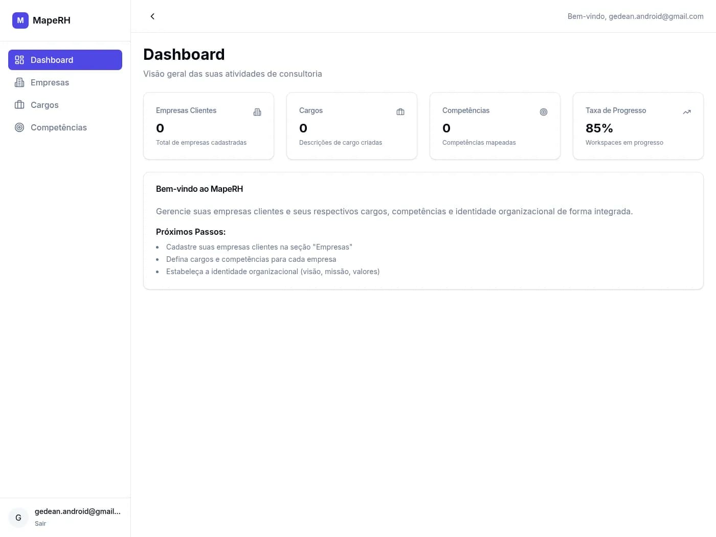 MapeRH - SaaS Platform for HR Consultants with Multitenant Client Workspaces