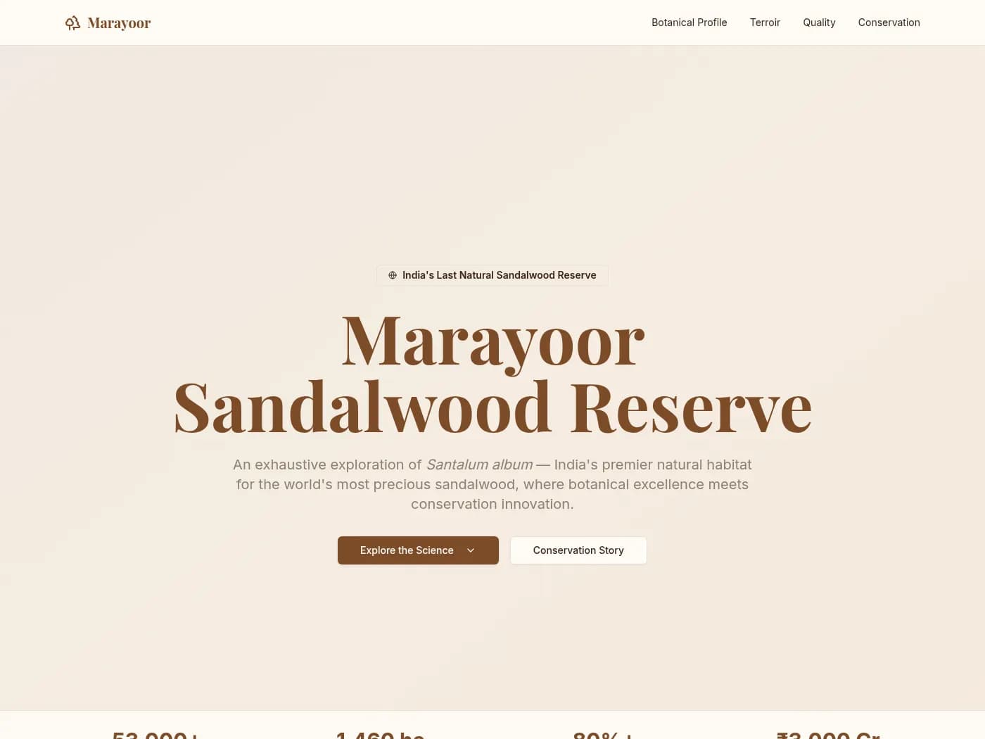 Marayoor Sandalwood Web Showcase