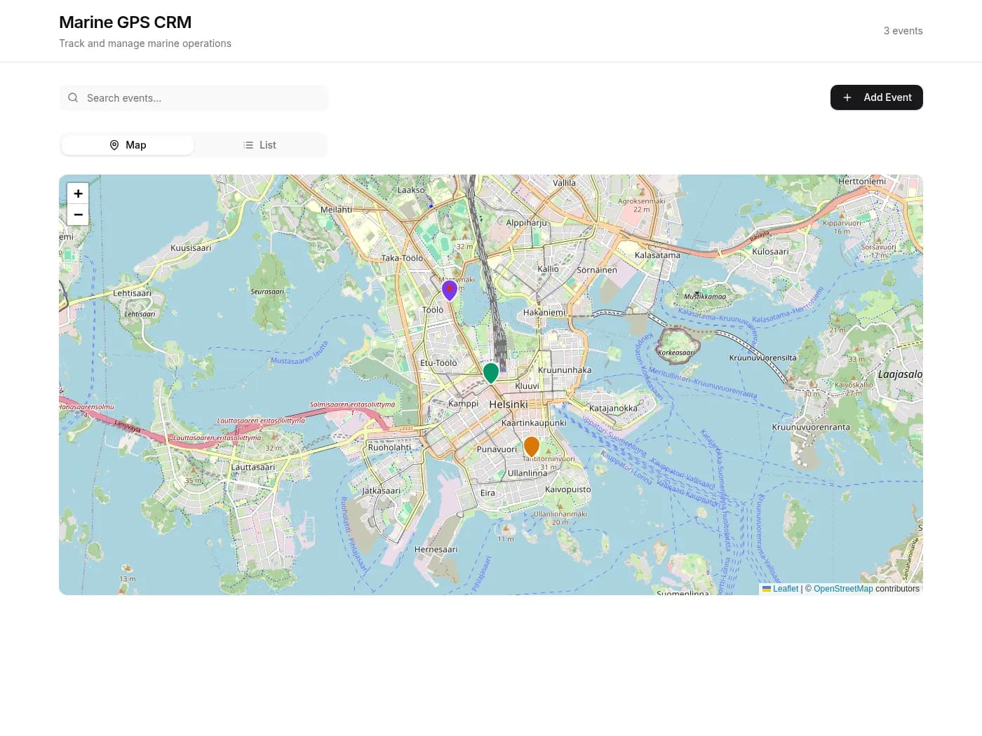 Marine GPS CRM