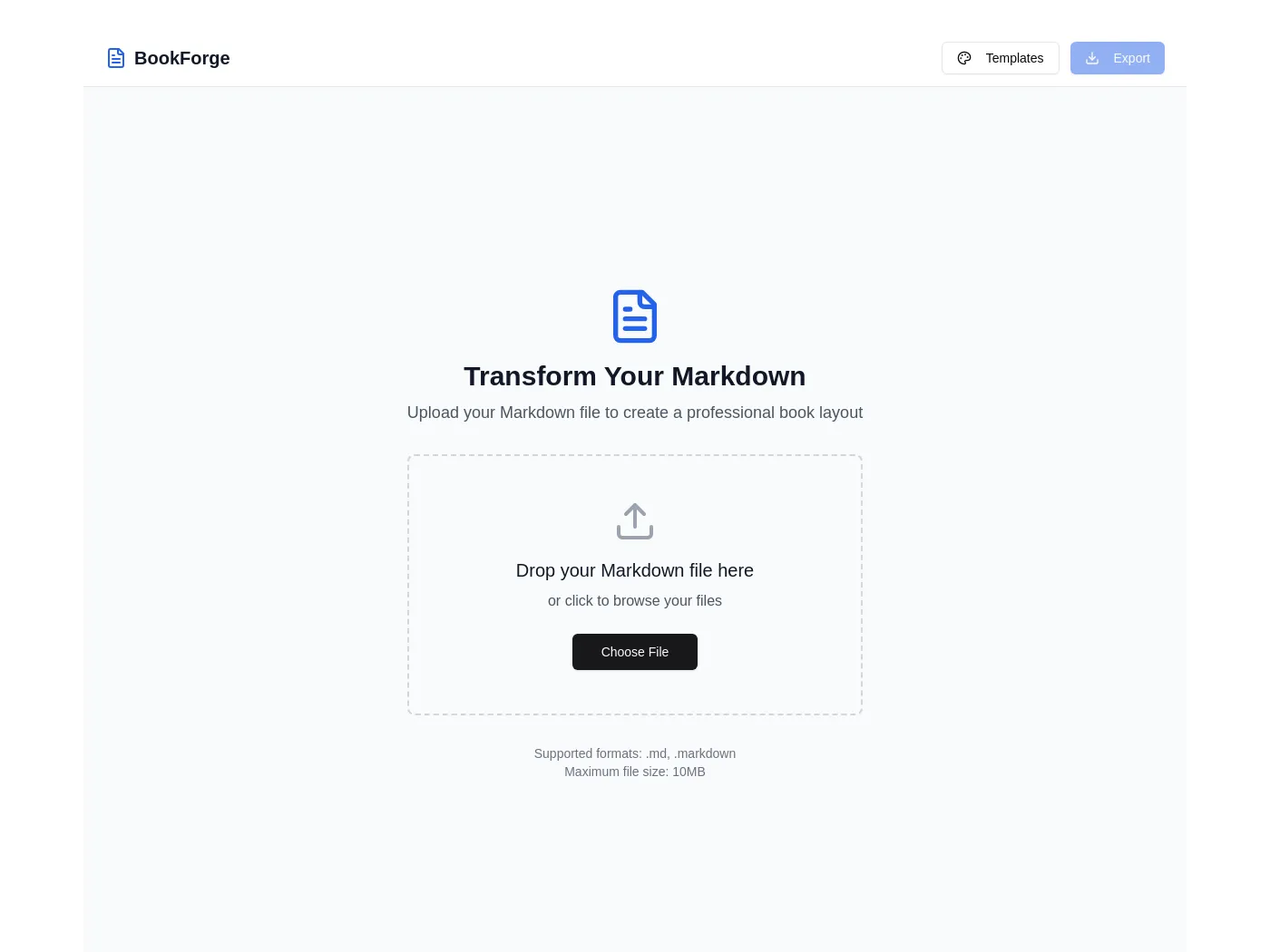Markdown to Professional Book Layout Converter