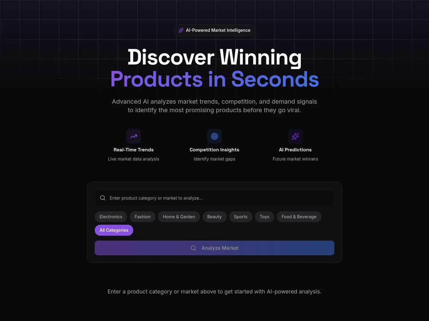 Market Winner AI Analyzer