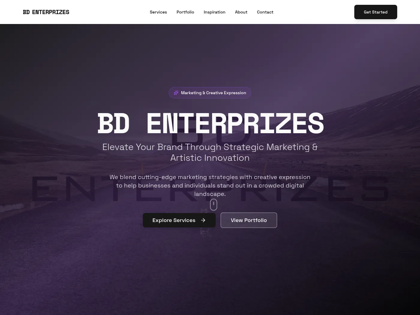 Marketing & Creative Expression Showcase Platform