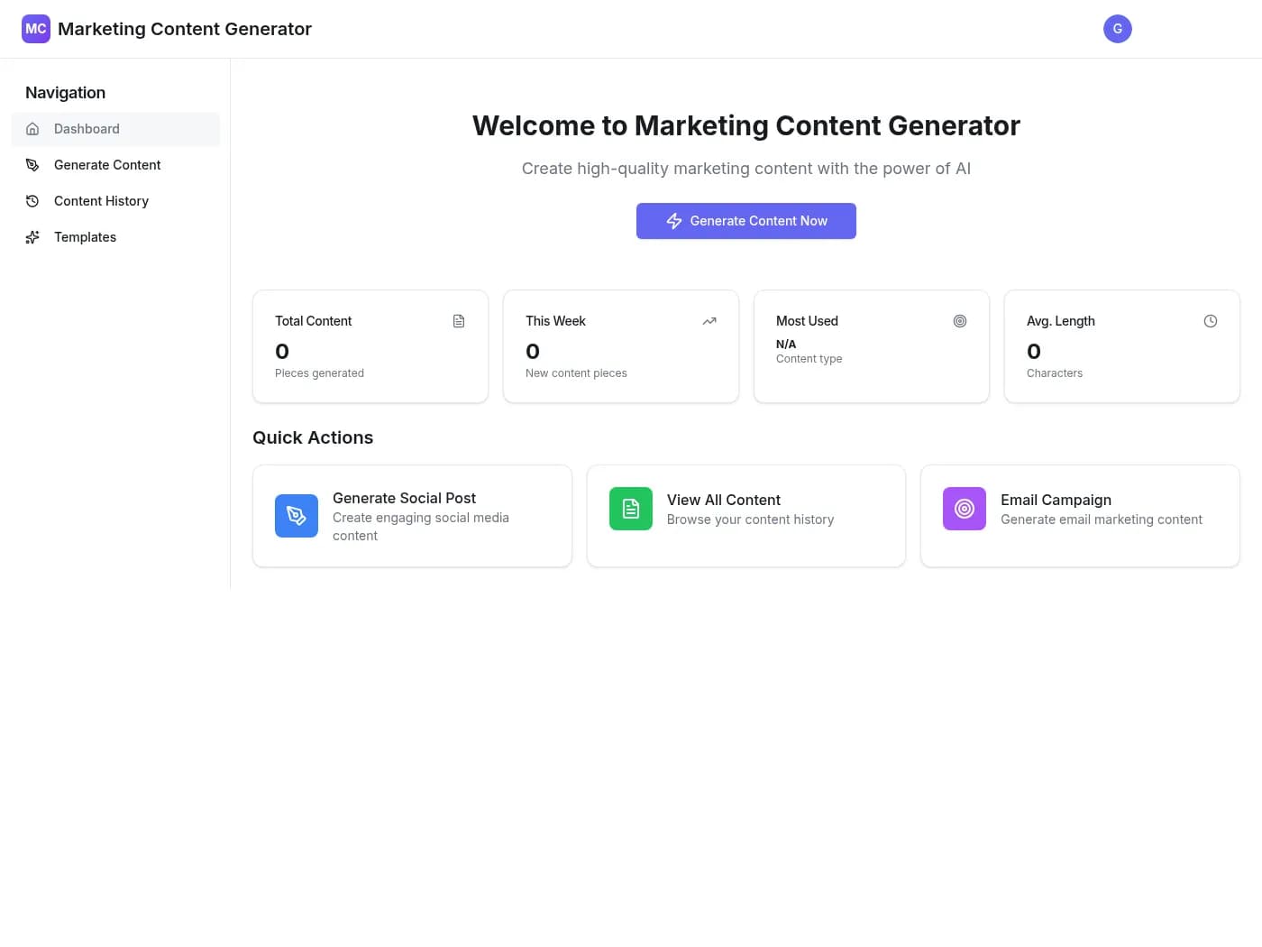 Marketing Content Generator